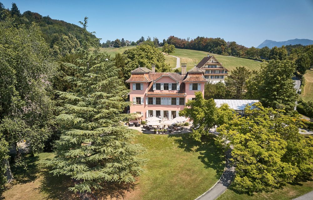 Swiss manor house with views of Alps and Lake Lucerne
